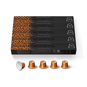Nespresso Capsules OriginalLine, Vienna Linizio Lungo, Mild Roast Coffee, 50 Count Coffee Pods, Brews 3.7 Ounce (ORIGINAL LINE ONLY)