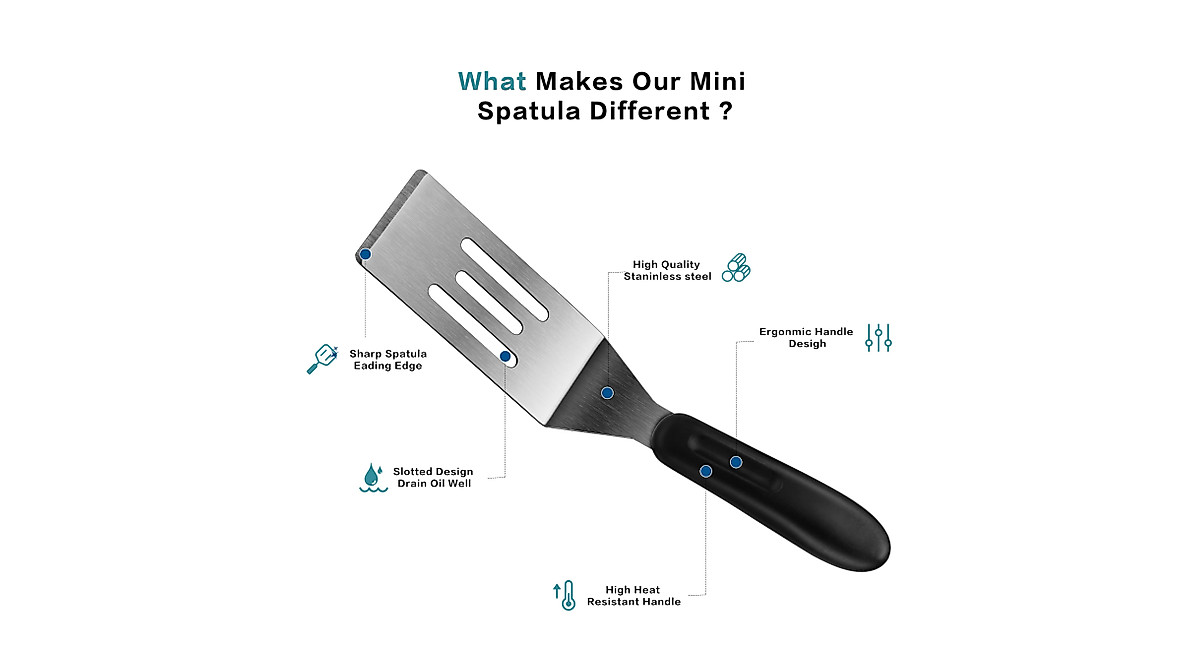 Mini Serving Spatula Set - Durable & Easy to Clean