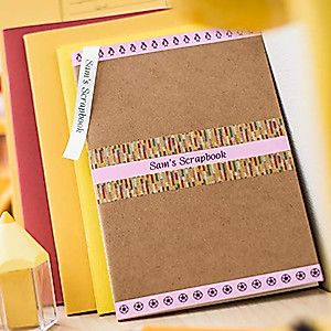 Brother P-touch Embellish Black Print on Pastel Pink Tape TZEMQE31M – ~½” Wide x 13.1’ Long for use with P-touch Embellish Ribbon & Tape Printer