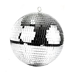 Disco Ball – Fun and Bright Disco Ball Ornament – 12-inch Large Disco Ball Décor for Parties, Weddings, Events – Fun and Classic Mirror Ball with Glass Pieces – Shiny and Elegant Design