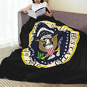 Seal of The President of The United States Blanket Throw Bedding Room Decor Flannel Blankets for Bed Sofa 50"x40"