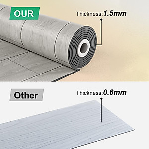 Guokller Peel-Stick-Vinyl-Floor-Tile, Self Adhesive Waterproof for Transfer Bathroom, Kitchen, Living Room, Bedroom-(Natural Grey Wood Grain) (23.7" x 197" (32.3 Sq.Ft), Natural Willow, 1)