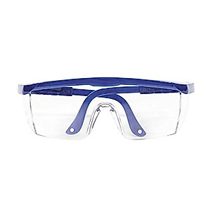Snow Joe SGLASS-ADJ Protective Safety Glasses with Adjustable Frame Meets Ansi Z81.7 Standard, Blue
