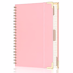 EOOUT Spiral Notebook 8.5 x 11 Hardcover Spiral Journals for Women, 300 Pages College Ruled 3 Subject for Work, Back to School, Gifts