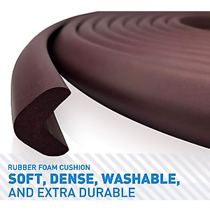 Furniture Edge and Corner Guards | 45 ft Bumper 12 Adhesive Childsafe Corners | Baby Child Proofing Set