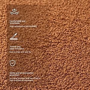 BAMOOLI 104'' Modular Sectional Couch, Modern L-Shape Sectional Sofa with Chaise Lounge, Comfy Lambswool Fabric Corner Sofa Couch, Upholstered 5 Seater Couch for Living Room, Bedroom, Apartment,Orange