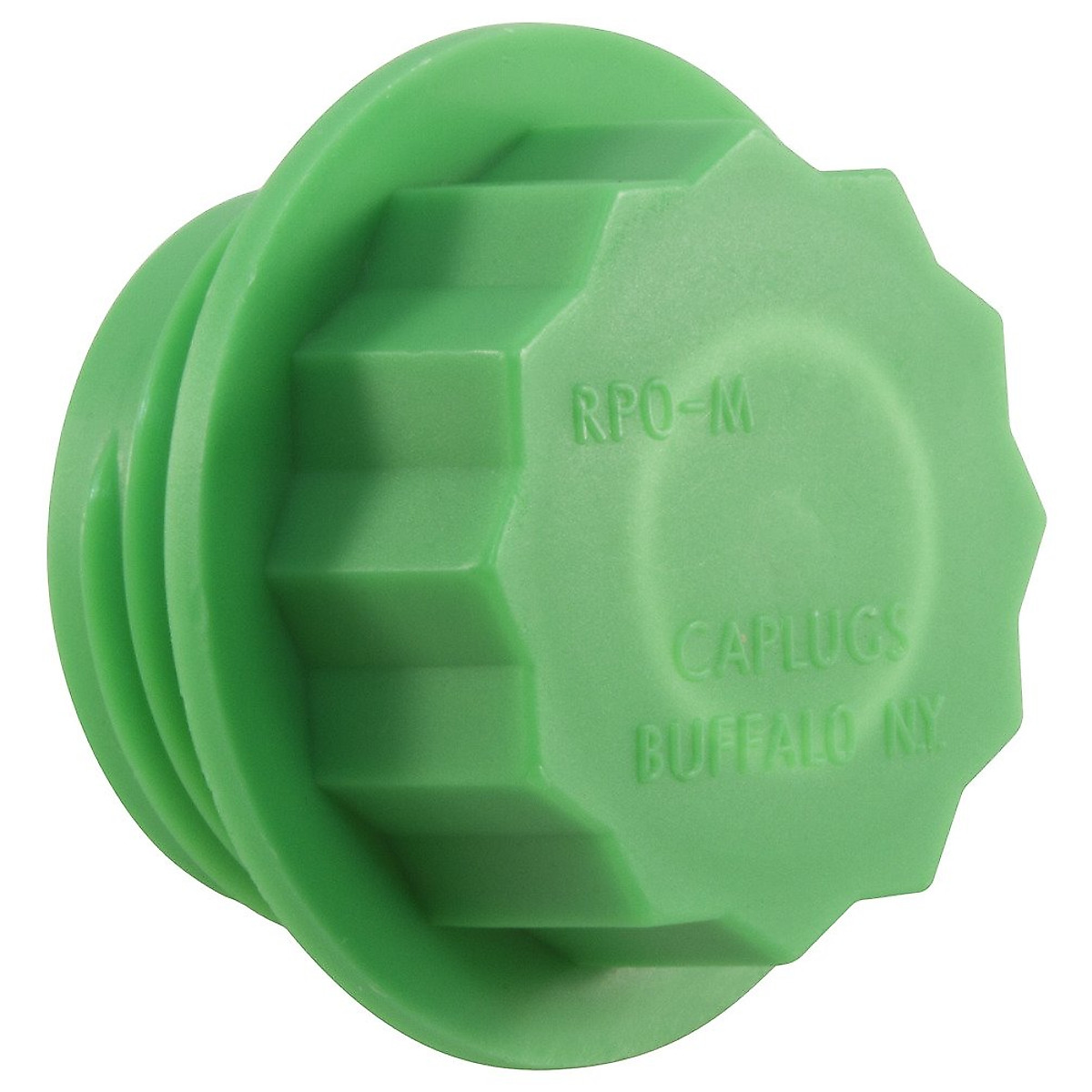 Caplugs 99394746 Plastic Threaded Plug for ISO Metric Ports. RPO-M-14X1.5, PP, to Plug Thread Size 14 x 1.5", Green (Pack of 200)