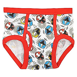 Power Rangers Boys' Underwear Size 5 Multicolored