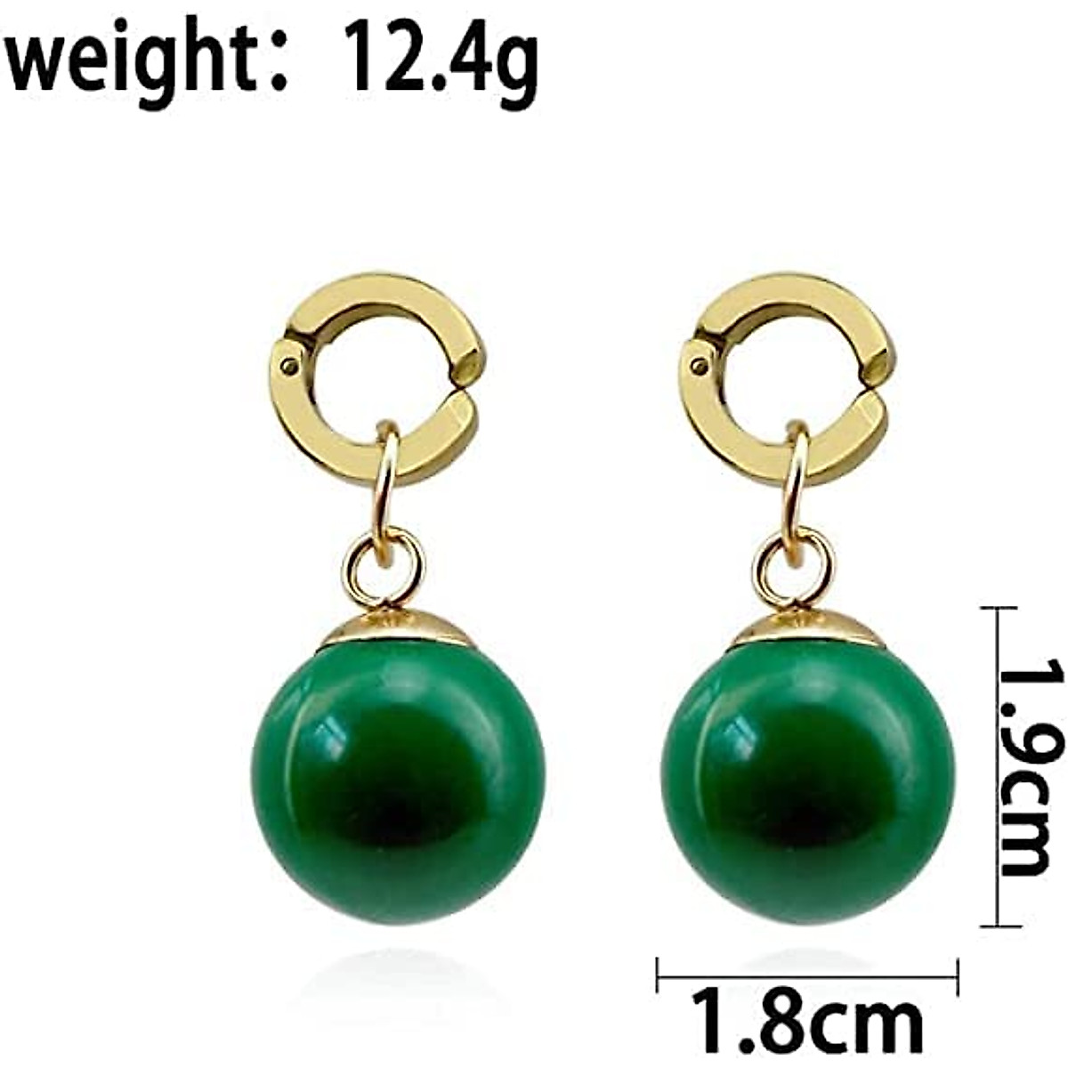 Goku Earring and Ring,One Pair of Anime Black Goku Cosplay Accessories Earrings Clip and Ring
