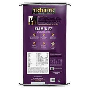 TRIBUTE Kalmbach Feeds Kalm 'N Ez Pellets for Horse, 50 lb