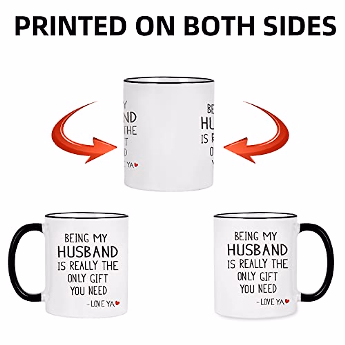 Valentines Day Gifts for Husband, Being My Husband Is Really The Only Gift You Need Mug, Husband Anniversary Wedding Christmas Fathers Day Birthday Gifts from Wife, Husband Mug 11 Oz