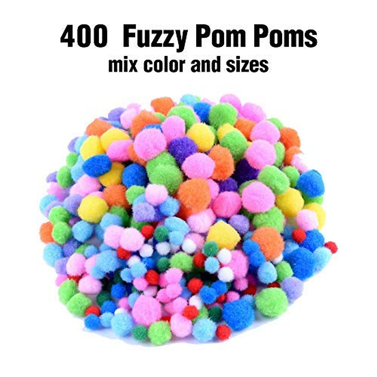 EPIQUEONE 1090-Piece Kids Art & Craft Supplies Set - Chenille Pipe Cleaners, Pom Poms, Googly Eyes, Craft Sticks, Buttons, and Sequins - Perfect for School Projects, DIY Hobbies, and Creative Play