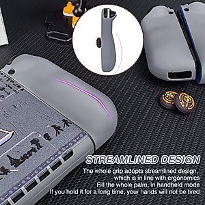 DLseego Zelda Switch OLED Protective Case Silicone Soft Cover Shockproof Skin Joy Con Shell with 4PC Zelda Eye Thumb Grips Caps