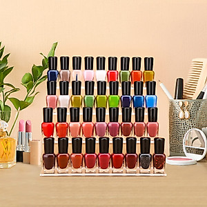 YIDITTHOPE 3 Tier Clear Acrylic Display Riser Shelf for Pops & Toys Figures,9 in Cupcake Stand for Nail Polish, Shot Glasses, Perfume & Cologne Organizer, Crystals Collectibles Decoration in Cabinet