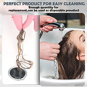 100 Pcs 2.75" Mesh Sink Strainers Stainless Steel Drain Strainer Bathroom Sink Strainers Kitchen Drain Strainer Mesh Shower Drain Hair Catchers for Lavatory Balcony Laundry Mop Pool RV Sink