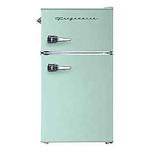 Frigidaire EFR840-MINT EFR840 Retro Mini Fridge with Freezer & Side Bottle Opener-Small 2 Door Refrigerator for Office Bar or College Dorm Room-3.2 Cu Ft, Mint