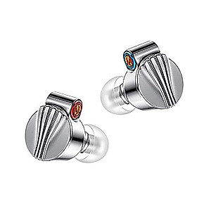 FiiO FD5 Headphone Earphones High Resolution 1DD Earbuds Wired Bass Heavy with Swappable Plug 2.5mm/3.5mm/4.4mm for Smartphones/PC/Laptop/Tablet Beryllium-Coated DLC