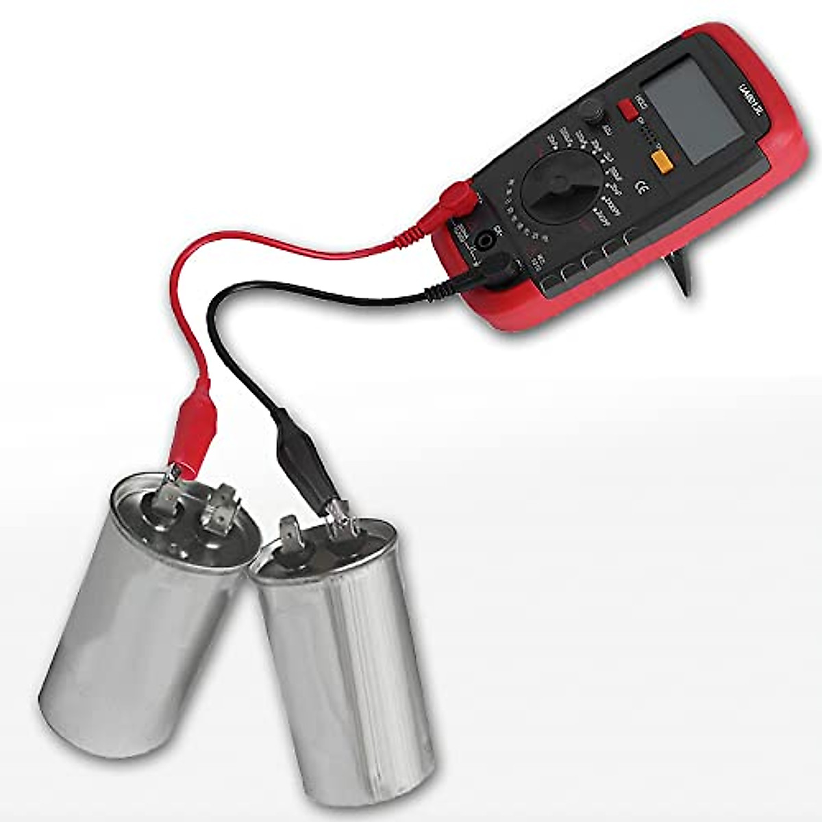 Digital Capacitance Meter, Multimeter Professional Capacitor Tester, 0.1pF-20,000uF Capacitor Tester, 9 Files Battery Powered Capacitor Meter Tester with 6013L LCD Display