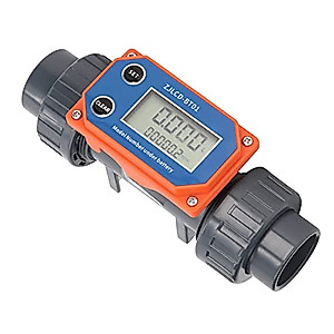 Water Flow Sensor, Digital Display Flowmeter 2.3-3.3V Sensitive Response for Swimming Pool