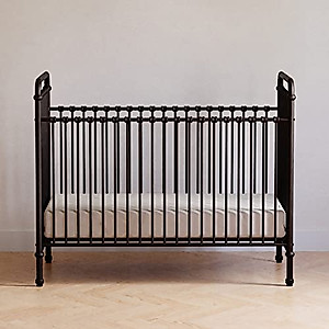 Namesake Abigail 3-in-1 Convertible Metal Crib in Vintage Iron, Greenguard Gold Certified