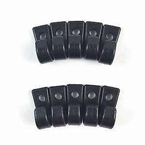 DHLink 10 Pcs Nylon J Hooks with Screws and Nuts Set Kayaks Accessories