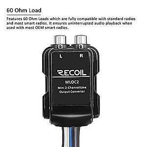 Recoil MLOC2 2-Channel Micro Line Output Converter with Remote Turn On Trigger