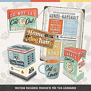 Nostalgic-Art 30143 Animal Club - Cat Food - Love Mix, Storage Tin L