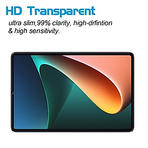 XunyLyee [2 Pack] Screen Protector Compatible with Xiaomi Pad 5, Tempered Glass Film for Xiaomi Pad 5 Pro (11 Inch) [Easy Installation]