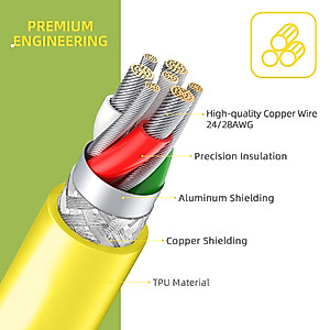 ZIYOU LANG K3 Mechanical Gaming Keyboard with Cloud Wrist Rest, 98Key Rainbow LED Backlit Red Switch Keyboard, Coiled USB to Type C Cable with Detachable Metal Aviator Keyboard for Windows/Mac