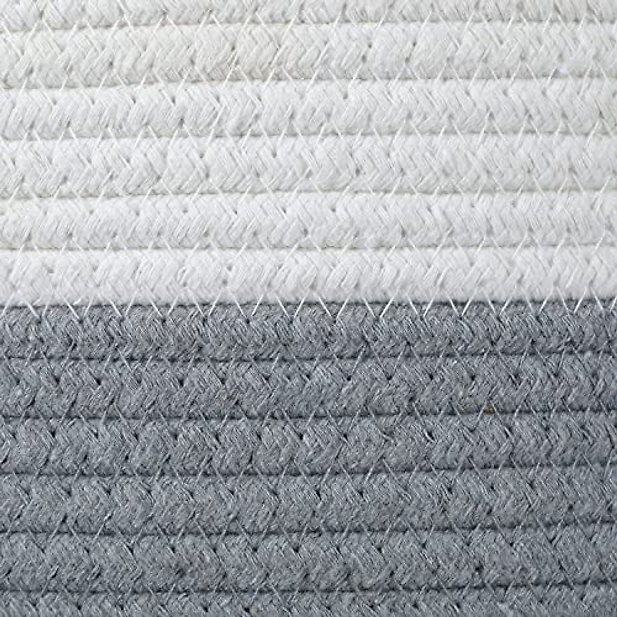 Midlee White & Grey Triangle Toys Basket