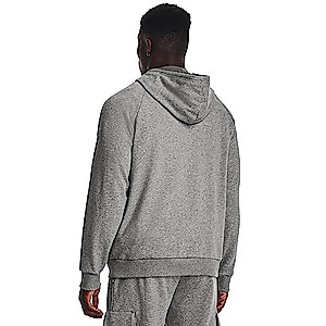 Under Armour Men's Rival Fleece Logo Hoodie , (025) Castlerock Light Heather / / White , XX-Large Tall