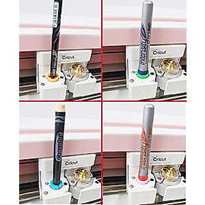 SPPQ 9 Packs Pen Adapter Set Compatible With Cricut(Explore Air, Explore Air 2,Explore Air 3, and MakerMaker 3), Pen Adapter Compatible with Sharpie BIC Crayola