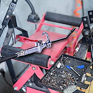 High Volume Air Blow Gun Alluminum Rubber Guard Air Flow Nozzle,Industrial Household Air Blower Gun,Pneumatic Air Compressor Accessories Dust Cleaning Tool