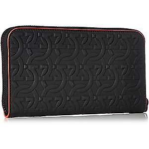Salvatore Ferragamo 660965-751831 Women's Long Wallet, NeroCandy Apple