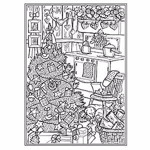 Creative Haven Country Christmas Coloring Book (Adult Coloring Books: Christmas)