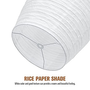 ibasenice Paper Floor Lamp Shade Classic Modern Paper Floor Light Bulb Cage Guard for Bedside Lamp Floor Lamp Living Room Decoration