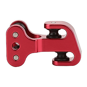 Archery Cable Slide, 3 Colors Aluminium Alloy Archery Compound Bow Cable Slide String Splitter Roller Glide (Red)