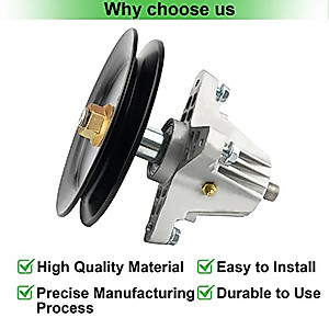 OakTen Lawn Mower Spindle Assembly fits 618-04822 918-04822 for Cub Cadet LTX1040 LTX1042 with 42 inch Mower Deck 1-Pack