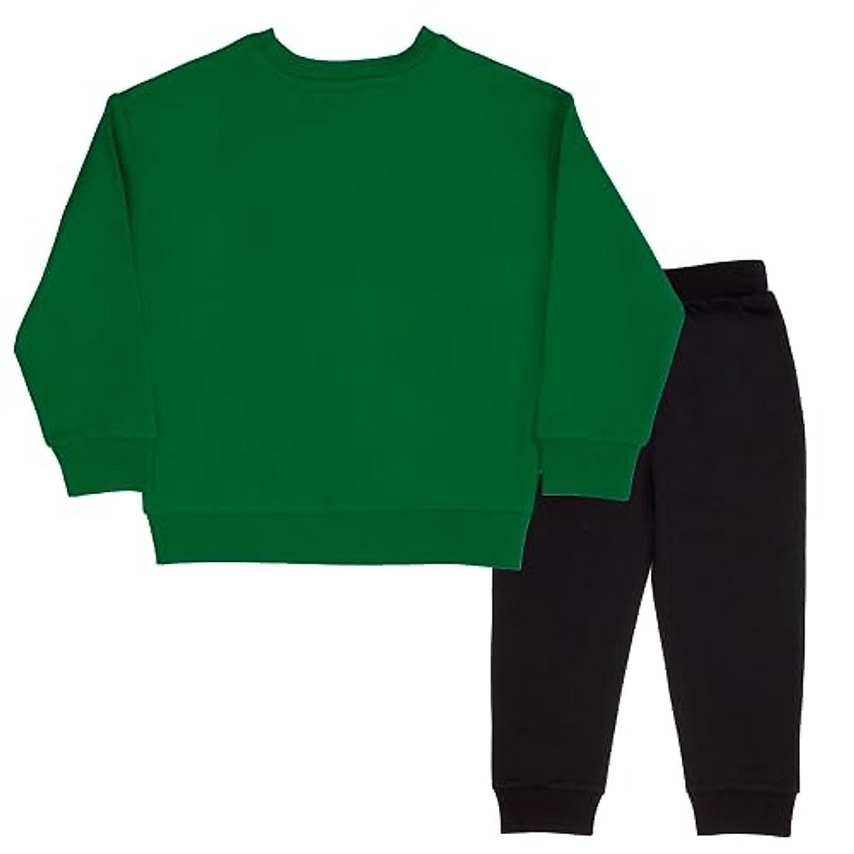 Nintendo Super Mario Bros Boys 2-Piece Set - Holiday Sweatshirt & Jogger Pants 2-Pack Bundle Set for Kids and Toddlers (Size 10-12, Green)