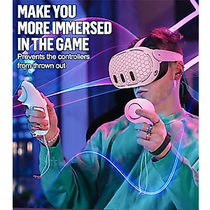 VR Shell Protective Protector Cover for Meta/Oculus Quest 3 Accessories, Silicone Front Headset Protector Cover Anti Scratch Anti Dust Anti Shock, Compatible with Quest 3 Accessories (White)