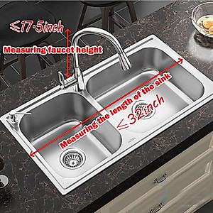 Ctystallove Dish Drying Rack Over Sink Kitchen Supplies Storage Shelf Countertop Space Saver Display Stand Tableware Drainer Organizer Utensils Holder Stainless Steel, Black