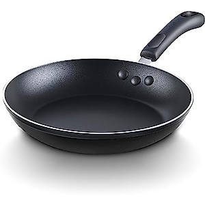 Cook N Home Basics Nonstick Saute Skillet Fry Pan 3-Piece Set, 8 inch/9.5-Inch/11-inch, Black