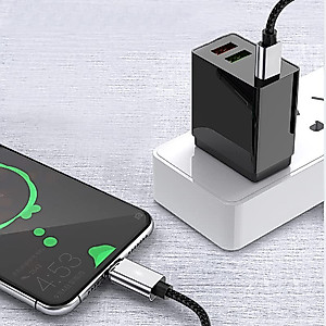 iAXBi usbc to usbc Cable Magnetic Charging Cable (2 Pack, 5ft, 6.6ft) PD100w Laptop Charging Cable 20V/5A Compatible with MacBook, iPad Pro, Galaxy S22, USB C Devices.