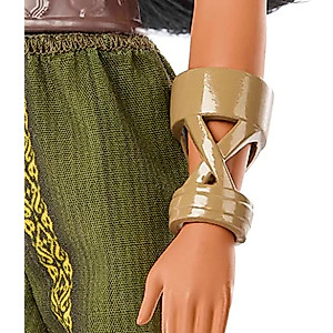 Mattel Disney Princess Toys, Raya Fashion Doll, Sparkling Look with Black Hair, Brown Eyes & Accessories, Inspired by the Movie