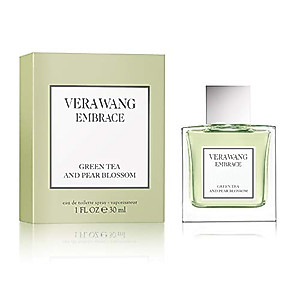 Vera Wang Embrace Green Tea + Pear Blossom Body Mist + Eau de Parfum Gift Set, Notes of Earthiness, Peony, and Sandalwood, Women's Fragrance, Long Lasting, Everyday Fragrance