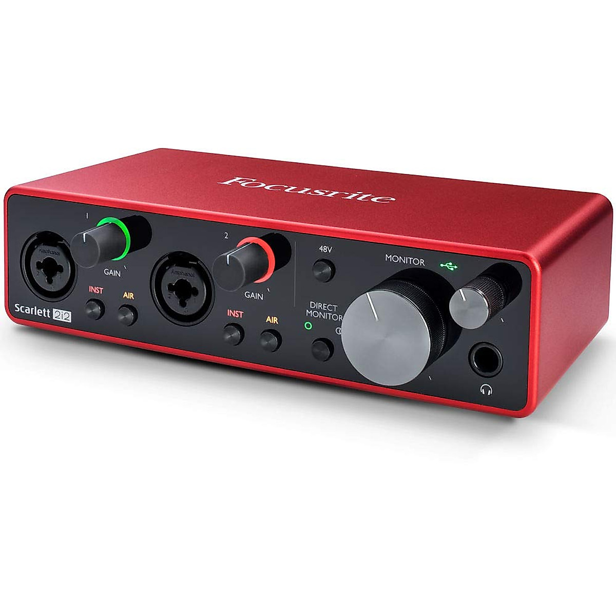 Focusrite Scarlett 2i2 3rd Gen USB Audio Interface Bundle with Polsen Studio Monitor Headphones, Pop Filter, and XLR-XLR Cable