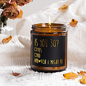 30th Birthday Gifts for Women - Turning 30 Year Old Happy Birthday Candle Bday Gift Ideas for Wife, Mom, Daughter, Sister, Aunt, Best Friends, Coworkers - Hendson Scented Candles