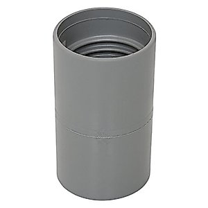 Flexaust 03100360 Genesis PVC Double Threaded Hose Connector for Series Commercial, FLX Plus, Uni-Loop and UT 2" Vacuum Hoses