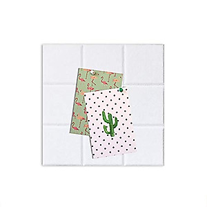 Wall decoration Jiugongge Felt Board x4, self-Adhesive Felt Note Board, Colorful Foam, You can Cut it Yourself (11.8x11.8 in)