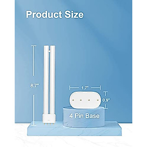 Shootingstar 2G11 18W Bug Zapper Replacement Bulb for Insect Attracting Lamp, PL 18W BL UV Light Bulb Compatible with Indoor Outdoor Mosquito Zapper